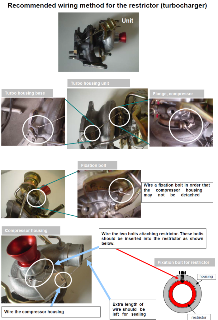 Turbocharger Restrictor Sealing – Rally NSW