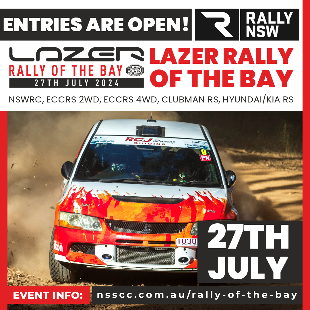 Entries are open for the Lazer Rally of the Bay! - Rally NSW